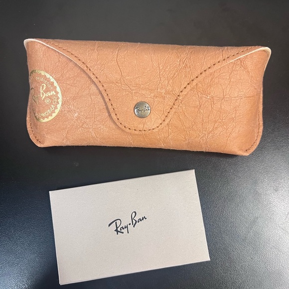 Ray-Ban | Accessories | Rayban Tan Sunglasses Case | Poshmark
